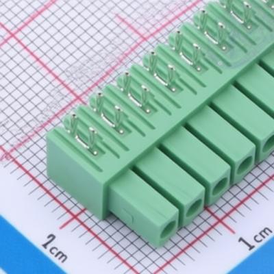 China Pluggable Female Connector with Bent Pins Green Color JILN JL15EDGA-35008G01 Industrial Connector for sale