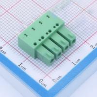 China Electrical industrial connector pluggable female type green color straight pins JILN JL15EDGB-38104G01 for sale