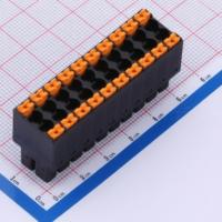 China Industrial black plug in female connector 5.08 millimeter pitch JILN JL2EDGKNH 50810B01 connector part for sale