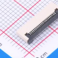 China flat cable connector Hong Cheng HC-FPC-0.5-20P-FH20 featuring low contact resistance and tin plating for sale