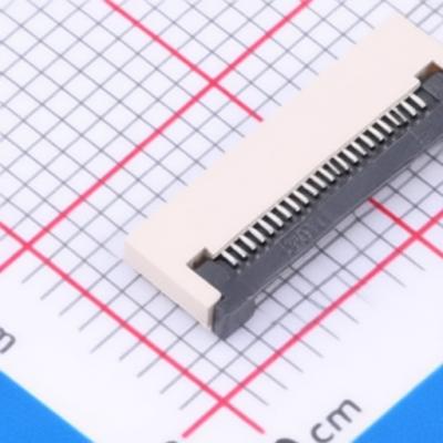 China flat cable connector Hong Cheng HC-FPC-0.5-20P-FH20 featuring low contact resistance and tin plating for sale