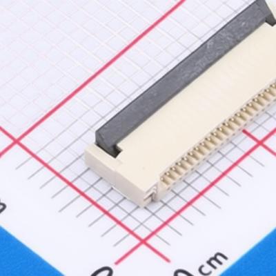 China Hong Cheng HC-FPC-0.5-24P-FHH20 FPC connector with gold plated copper terminals and durable LCP plastic housing for sale