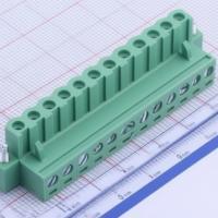 China Connector with ears and copper block pluggable female type JILN JL2EDGKM-50814G01 rated 300V 15A supports AWG28 to AWG12 wires for sale