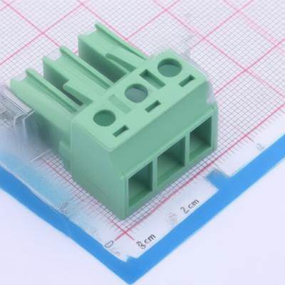 China JILN JL5EDGK 76203G01 plug in female connector green designed to meet industrial wiring requirements for sale