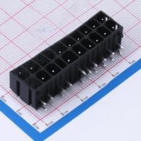 China electrical connection pluggable male connector JILN JL2EDGRHC 50810B01 right angle pin black housing for sale