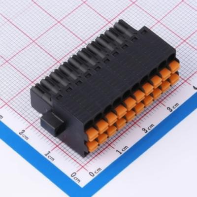 China plug in female connector JILN JL15EDGKDHM 35010B01 featuring secure mounting ears and RoHS compliance for sale