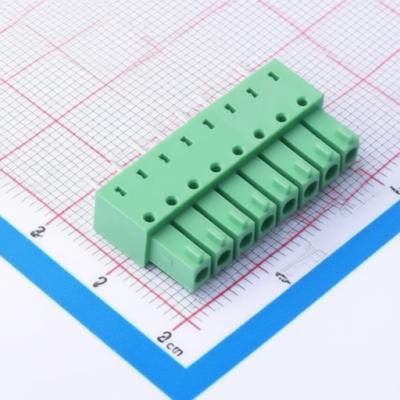 China Pluggable female connector green straight pins JILN JL15EDGB-35008G01 industrial electronic component for sale