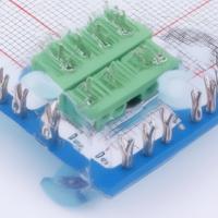 China Green pluggable female connector JILN JL15EDGA-35004G01 bent pins designed for industrial connector for sale