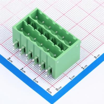 China industrial pluggable male connector green closed end right angle pin header JILN JL2EDGKRCH 50806G01 for sale