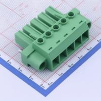 China Green plug in female connector with mounting ears JILN JL5EDGKHM 76205G01 industrial connection solution for sale