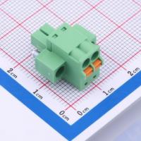 China Green pluggable female connector with mounting ears and bosses JILN JL15EDGKDM-35002G01 electrical connection solution for sale