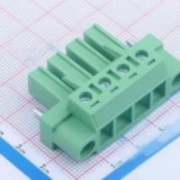 China Industrial green pluggable female connector JILN JL5EDGKM-76204G01 designed for connection stability for sale
