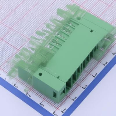 China Durable pluggable male connector with ears and green right angle pins JILN JL5EDGRHM-76204G01 ideal for sale