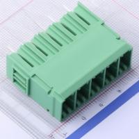 China Pluggable male connector JILN JL5EDGVHC-76205G01 with green straight pins industrial connection part for sale