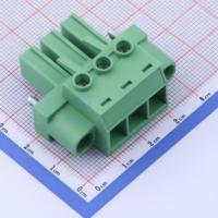 China Durable green plug in female connector featuring ears JILN JL5EDGKHM 76203G01 for secure connections for sale