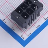 China Industrial electrical connector plug in male type with straight pins and ears JILN JL2EDGVHCM 50806B01 for sale