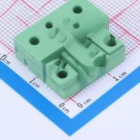 China Electrical connection solution green pluggable female connector straight pins JILN JL15EDGB-35004G01 for sale