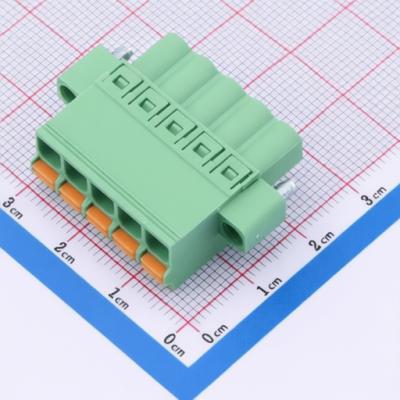 China 5.08 mm pitch connector JILN JL2EDGKNM-50805G01 designed with dimensions 24.55 mm 5.00 mm and 7.70 mm for sale