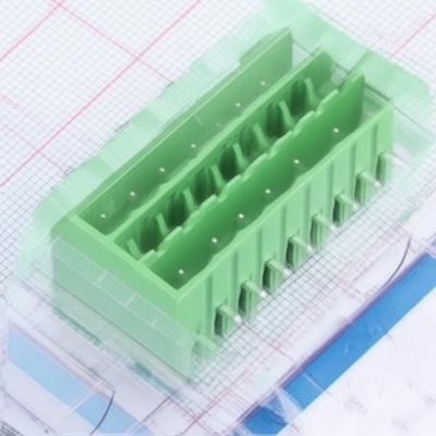 China Green plug in male connector with closed end and right angle pins JL2EDGKRCH 50808G01 connector type for sale