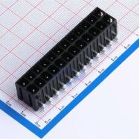 China plug in male connector JILN JL2EDGRHC 50812B01 with straight pins and locating pins black housing design for sale