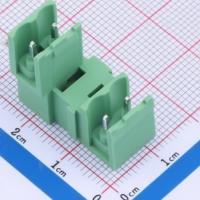 China Connector plug-in male right-angle pins open design green JILN JL2EDGRT-50802G01 supports left-right splicing main body for sale