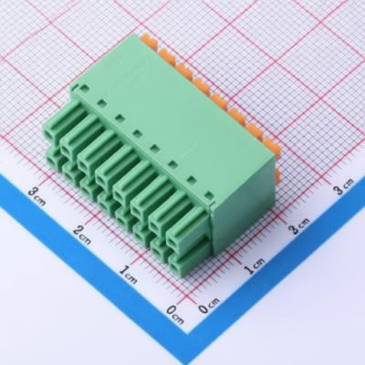 China Green industrial plug in female connector JILN JL15EDGKNHC 38108G01 with 3.81mm pitch and 2 positions for sale