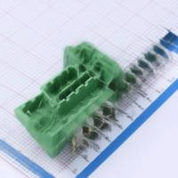 China plug in male connector green housing right angle pins with ears JILN JL2EDGKRHM 50812G01 industrial for sale