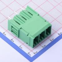 China pluggable male connector green straight pins included model JILN JL5EDGVHC-76203G01 for industrial for sale