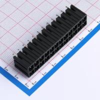 China Black plug in male connector 5.08mm pitch 2xNP straight pins JILN JL2EDGVHC 50812B01 series component for sale