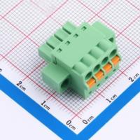 China Electrical connector plug in female green with ears and bosses JILN JL15EDGKDM 35004G01 connection solution for sale
