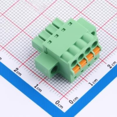 China Electrical connector plug in female green with ears and bosses JILN JL15EDGKDM 35004G01 connection solution for sale