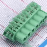 China JILN JL2EDGA 50806G01 pluggable female connector green color right angle pin header for industrial for sale