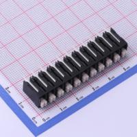China JILN JL212V 50011B01 connector dual row design with spring loaded and straight pins in black housing for sale