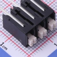 China Industrial dual row black connector with spring loaded and straight pin features JILN JL212V-50003B01 for sale