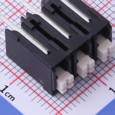 China Industrial dual row black connector with spring loaded and straight pin features JILN JL212V-50003B01 for sale