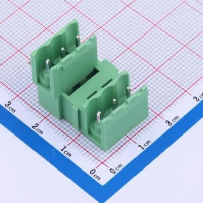 China JILN JL2EDGRT 50803G01 plug in male connector green color right angle pins open design for 2x13 or more position for sale