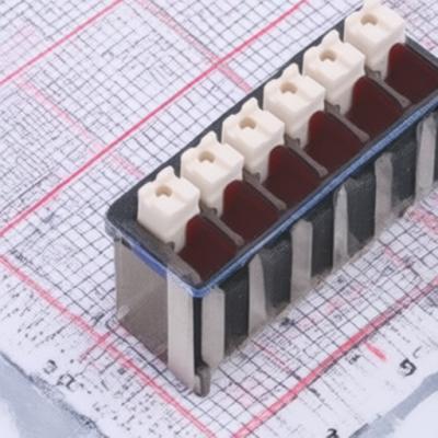 China Spring loaded vertical mount connector JILN JL212V-SMT-35008BP1 with black housing and tube packaging for sale