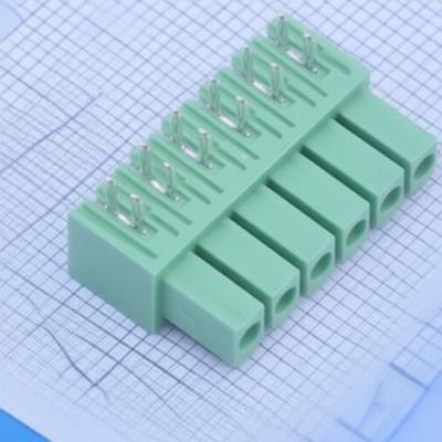 China Pluggable Female Connector Bent Pins JILN JL15EDGA-35006G01 Green Color Industrial Connectivity Part for sale