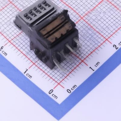 China Connector double row spring loaded bent pins black color JILN JL212R 35003B01 3.5 millimeter pitch for sale