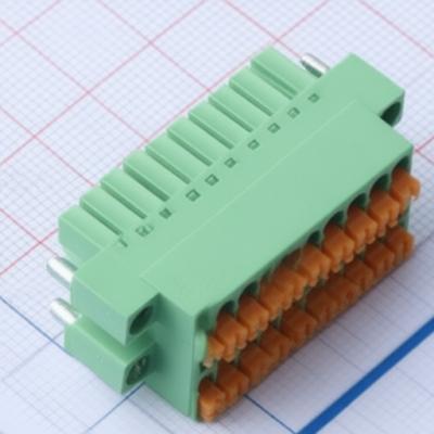 China Industrial green pluggable female connector JILN JL15EDGKNHCM-35010G01 designed for stable connections for sale