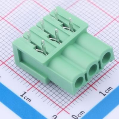 China Electrical plug in female connector green housing right angle pins JILN JL2EDGA 50803G01 for industrial for sale