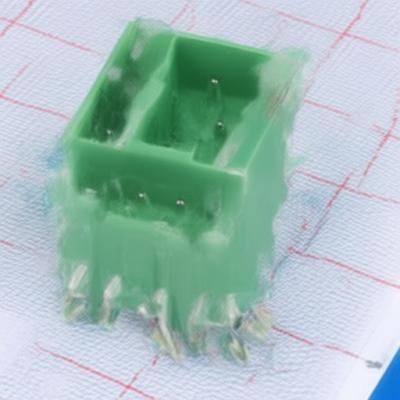 China JILN JL2EDGKRCH 50804G01 right angle pin plug in male connector green closed end design for electrical for sale