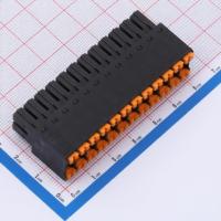 China Black pluggable female connector JILN JL2EDGKNH-50812B01 engineered for electronic application needs for sale