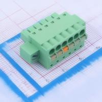 China Green plug in female connector with ears and raised boss JILN JL15EDGKDM 35006G01 connection solution for sale