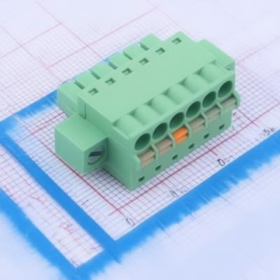 China Green plug in female connector with ears and raised boss JILN JL15EDGKDM 35006G01 connection solution for sale