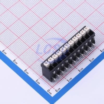 China Surface mount connector with spring loaded design JILN JL212R-SMT-35011BP1 black housing tube packaging for sale