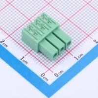 China green pluggable female connector right angle pins JILN JL15EDGA-35003G01 for electronic applications for sale