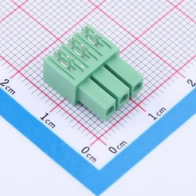 China green pluggable female connector right angle pins JILN JL15EDGA-35003G01 for electronic applications for sale