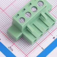 China Electrical connector JILN JL2EDGKM-50804G02 pluggable female type with copper block and ears 300V 15A rating for sale