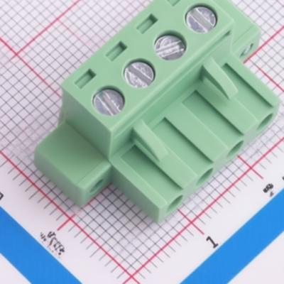 China Electrical connector JILN JL2EDGKM-50804G02 pluggable female type with copper block and ears 300V 15A rating for sale